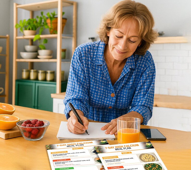 7-day High Calcium Meal Plan | Printable Nutrition Guide | Bone Health ...