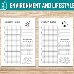 2025 Bullet Journal Trackers, Undated, Yearly Trackers Bundle, BUJO ...