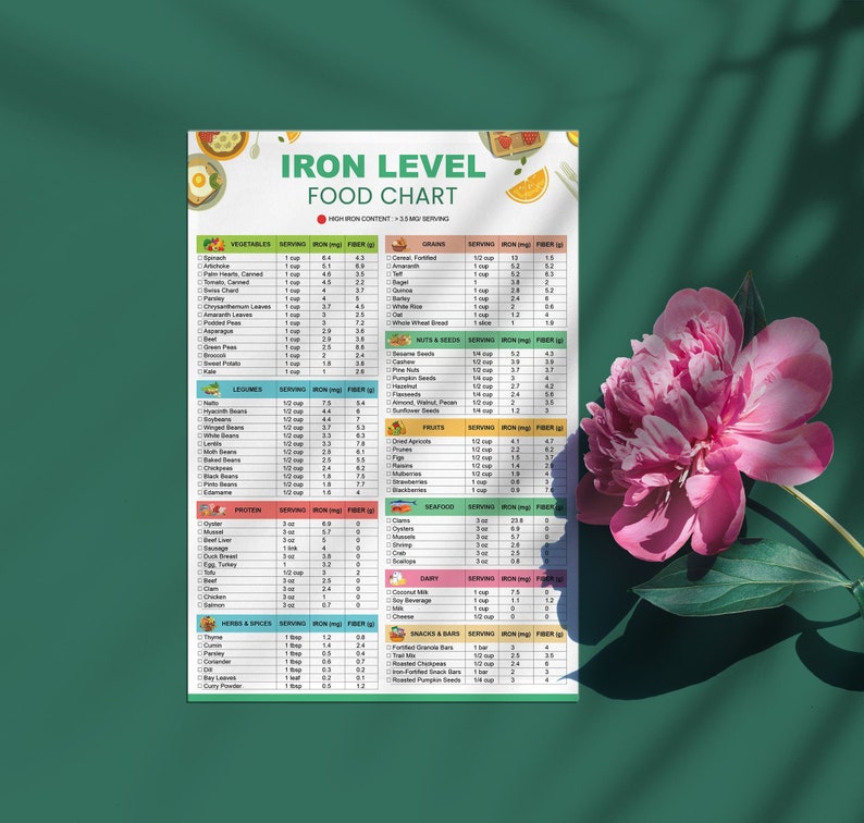 High Iron Food List for Anemia or Anemia Iron Deficiency Quick Tips ...