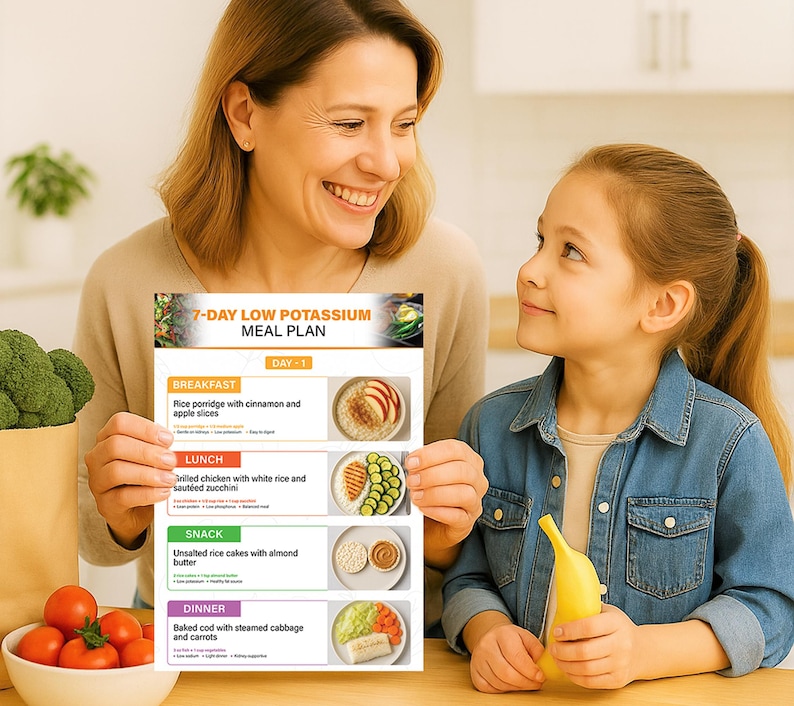 7-day Low Potassium Meal Plan Recipes | Renal Diet Printable | Kidney ...