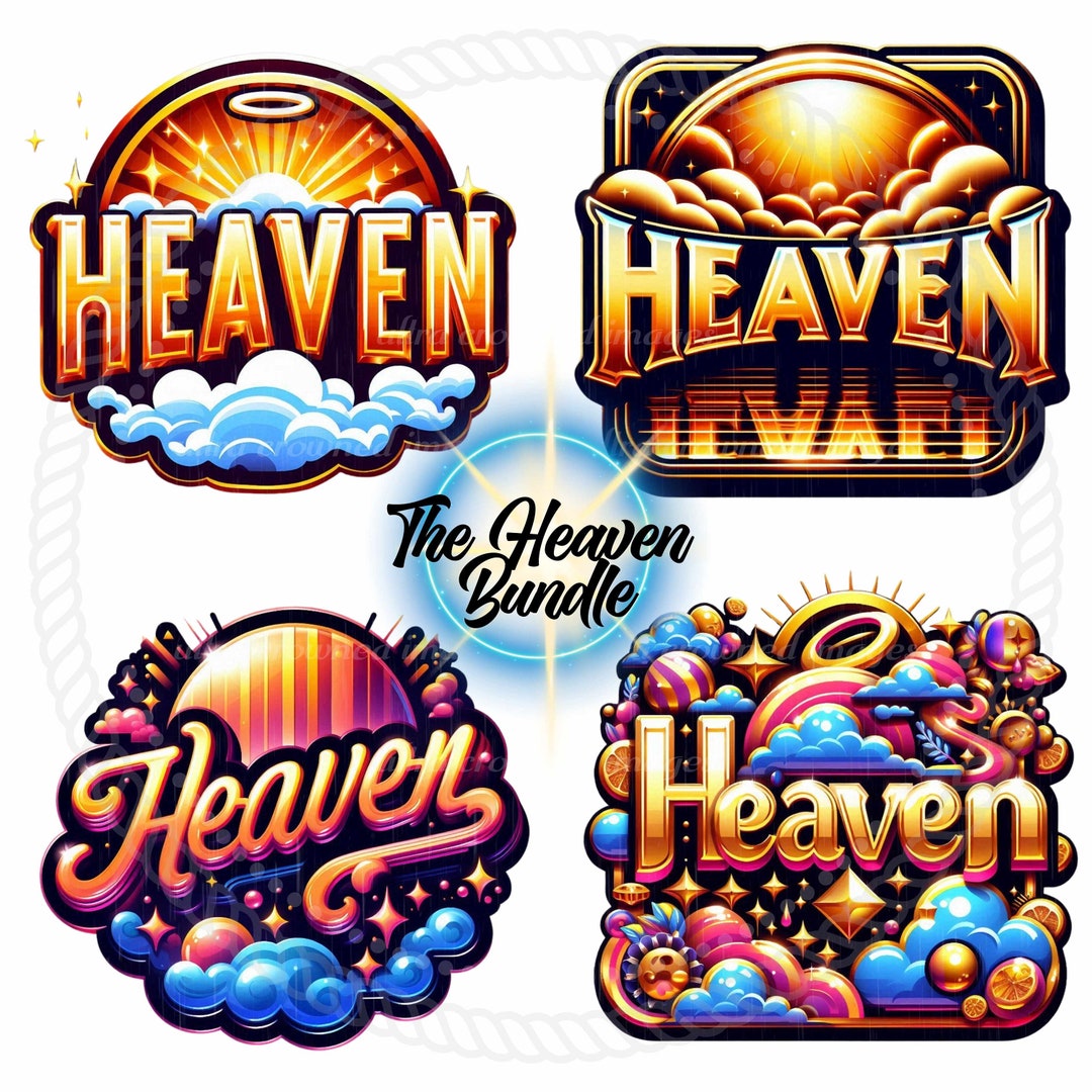 Praise Bundle: Heaven Png Svg Graphics | Ready to Use Faith-based ...