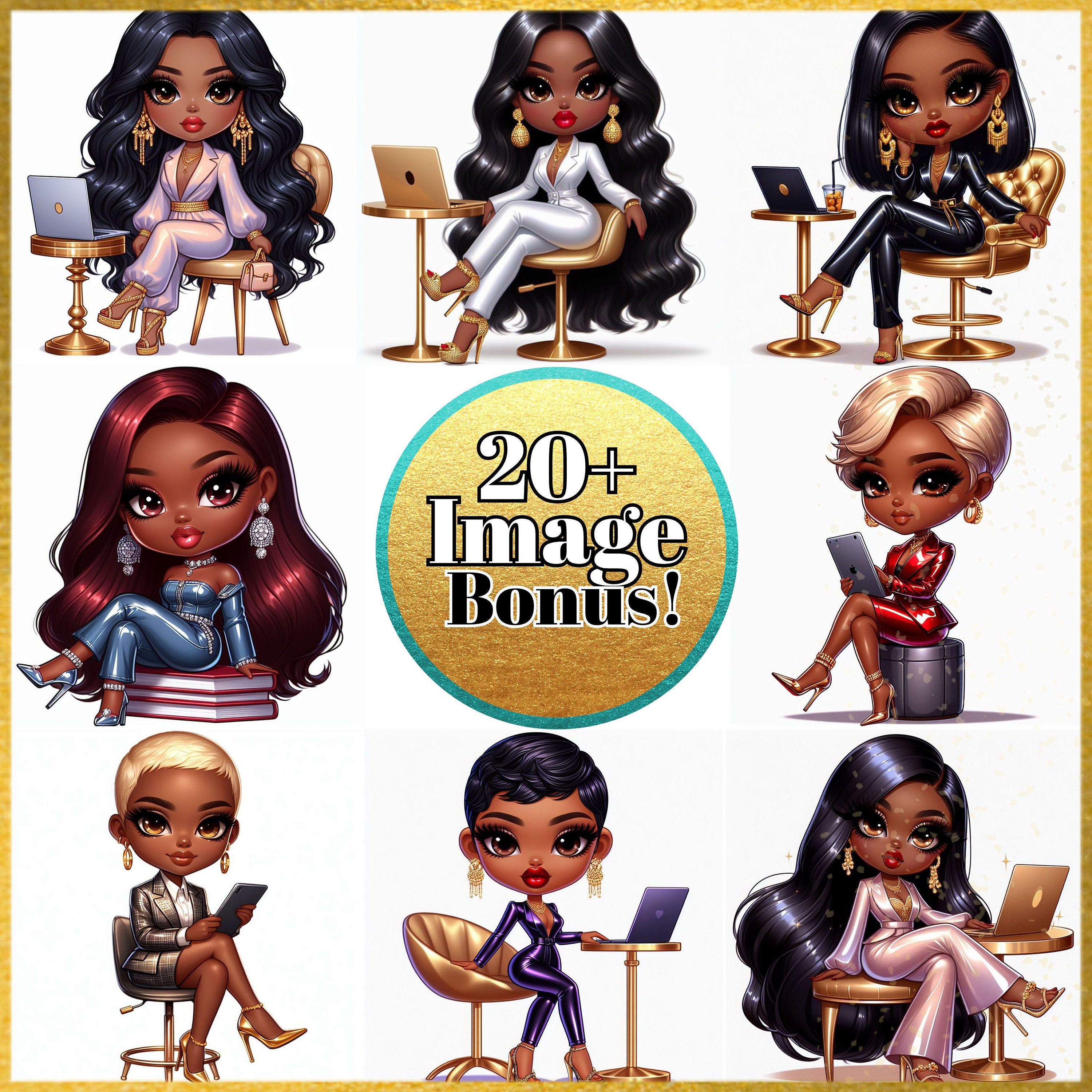 BOSS Chibi Doll, Chibi Doll Png, Chibi Girl Clipart, Boss Babe Chibi ...