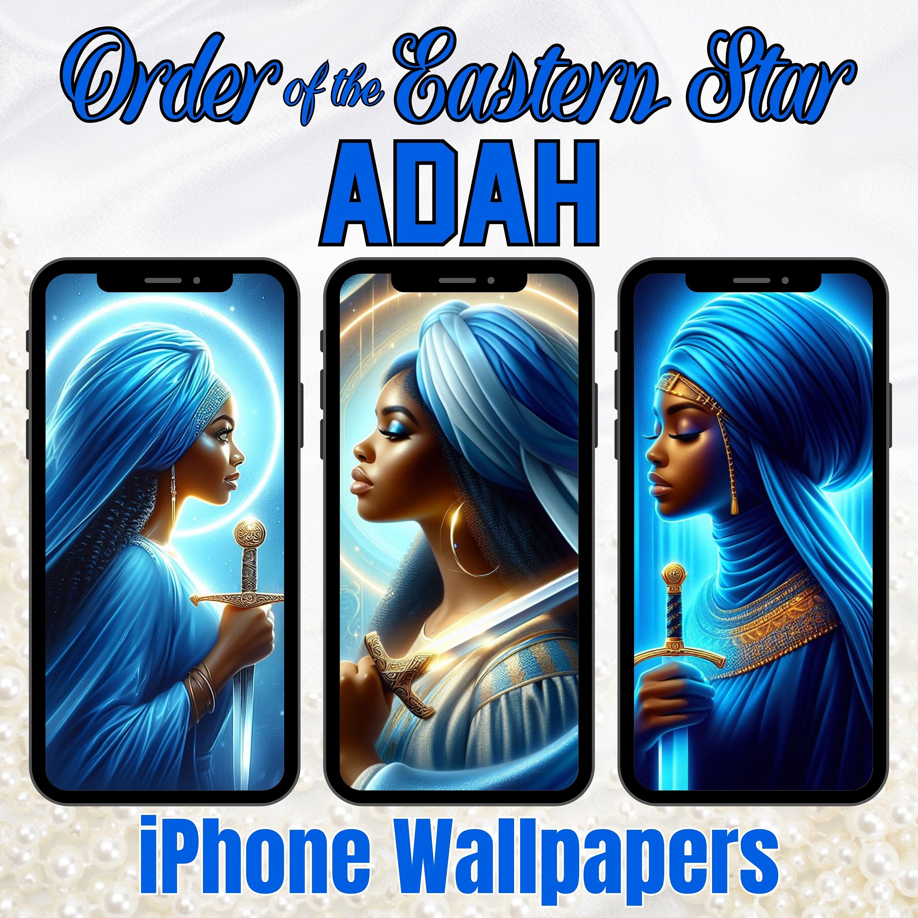 OES Adah Star Point iPhone Wallpapers Eastern Star Wallpaper PNG Image OES Women - Etsy