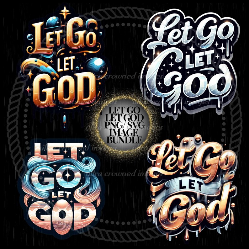 Faith SVG Bundle: Let Go Let God Christian Graphics (PNG) - Etsy