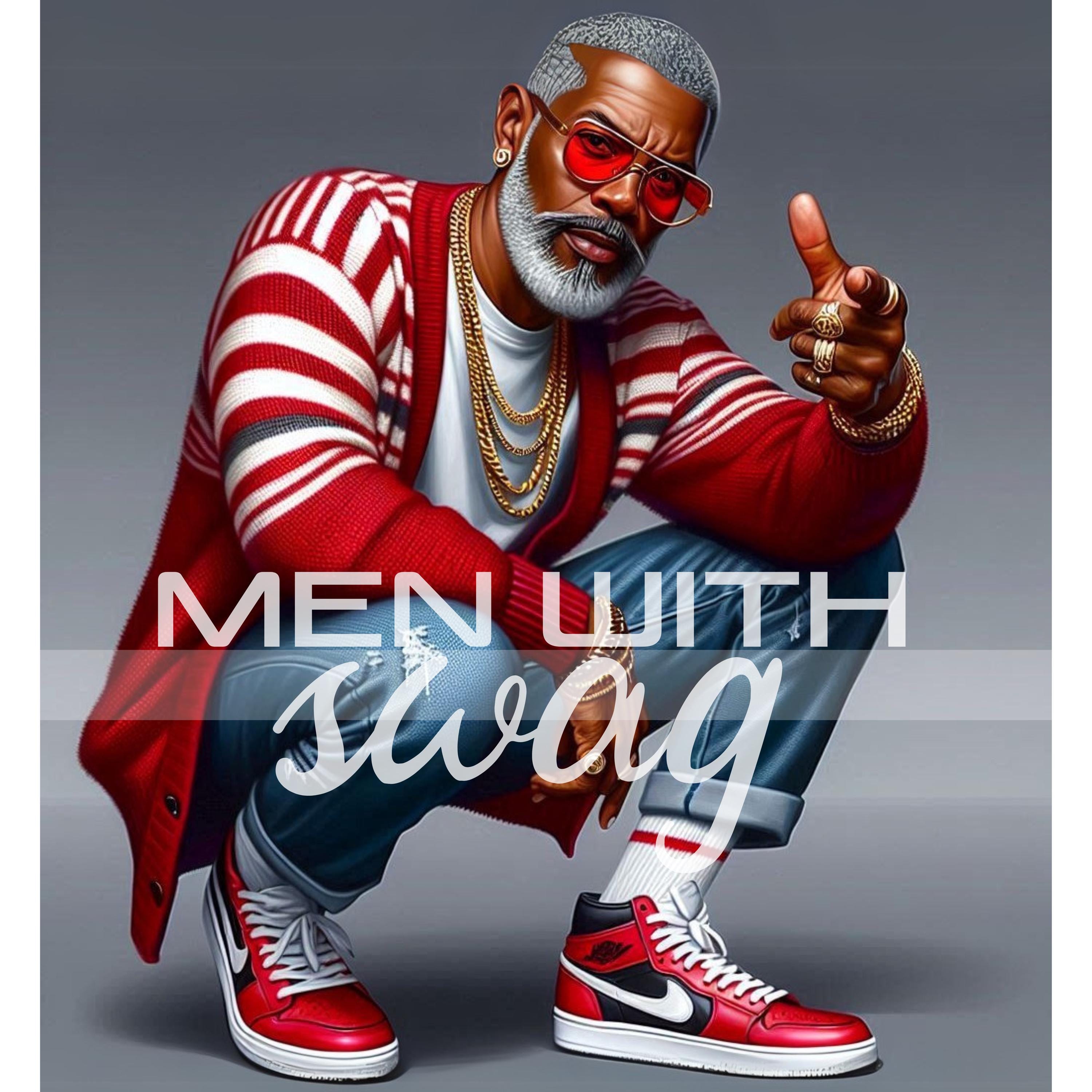 Black Men With Swag PNG Bundle: Luxury Streetwear Digital Art - Etsy