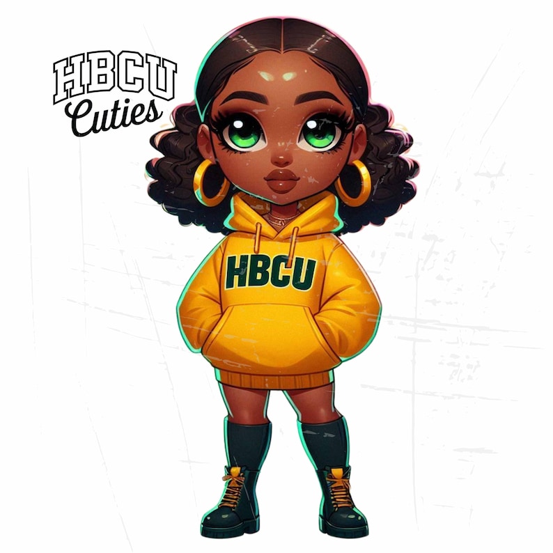 HBCU Cuties 2 | Chibi-style PNG Images for T-shirts and More - Etsy