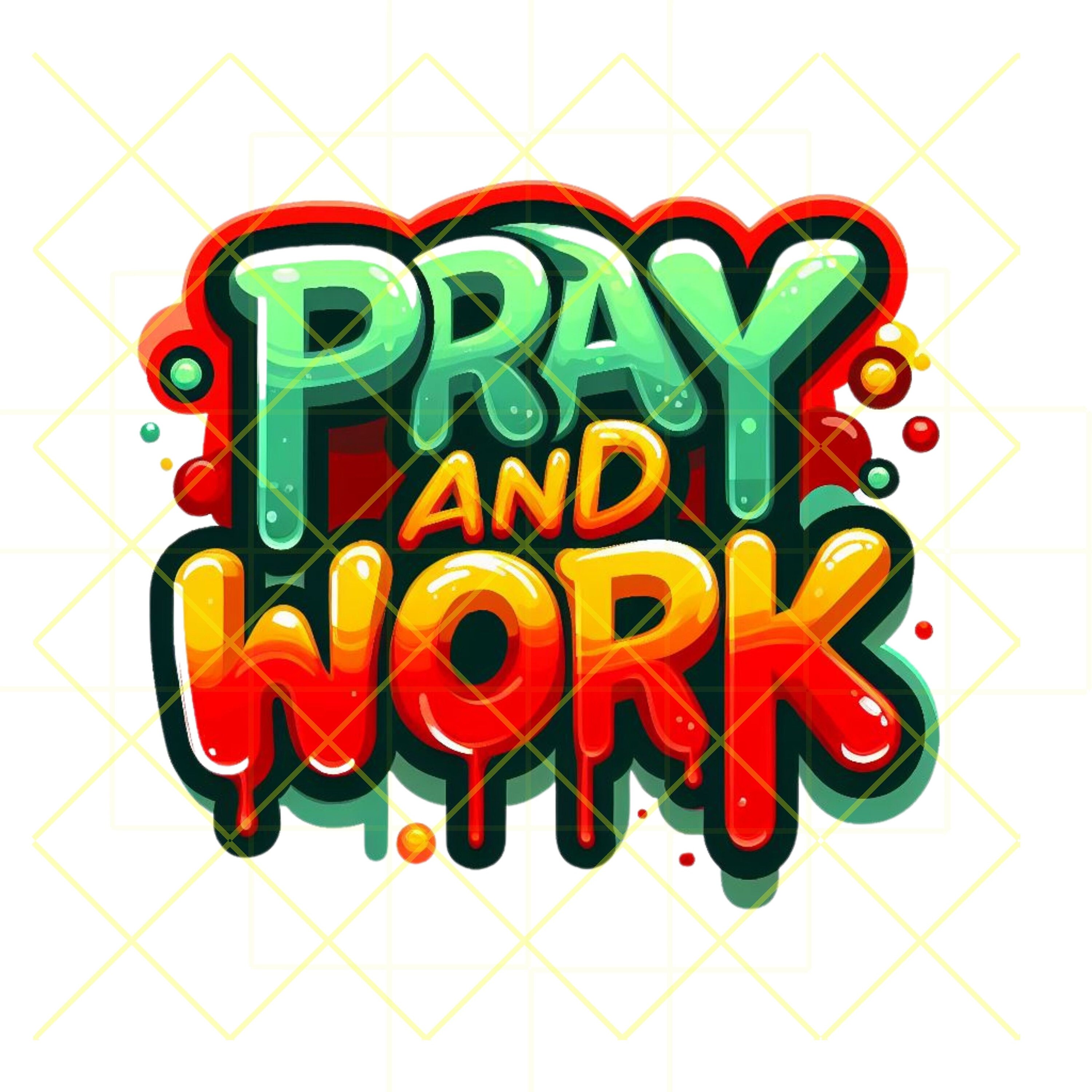 Religious Designs: Pray and Work SVG | Christian Religious PNG Image ...