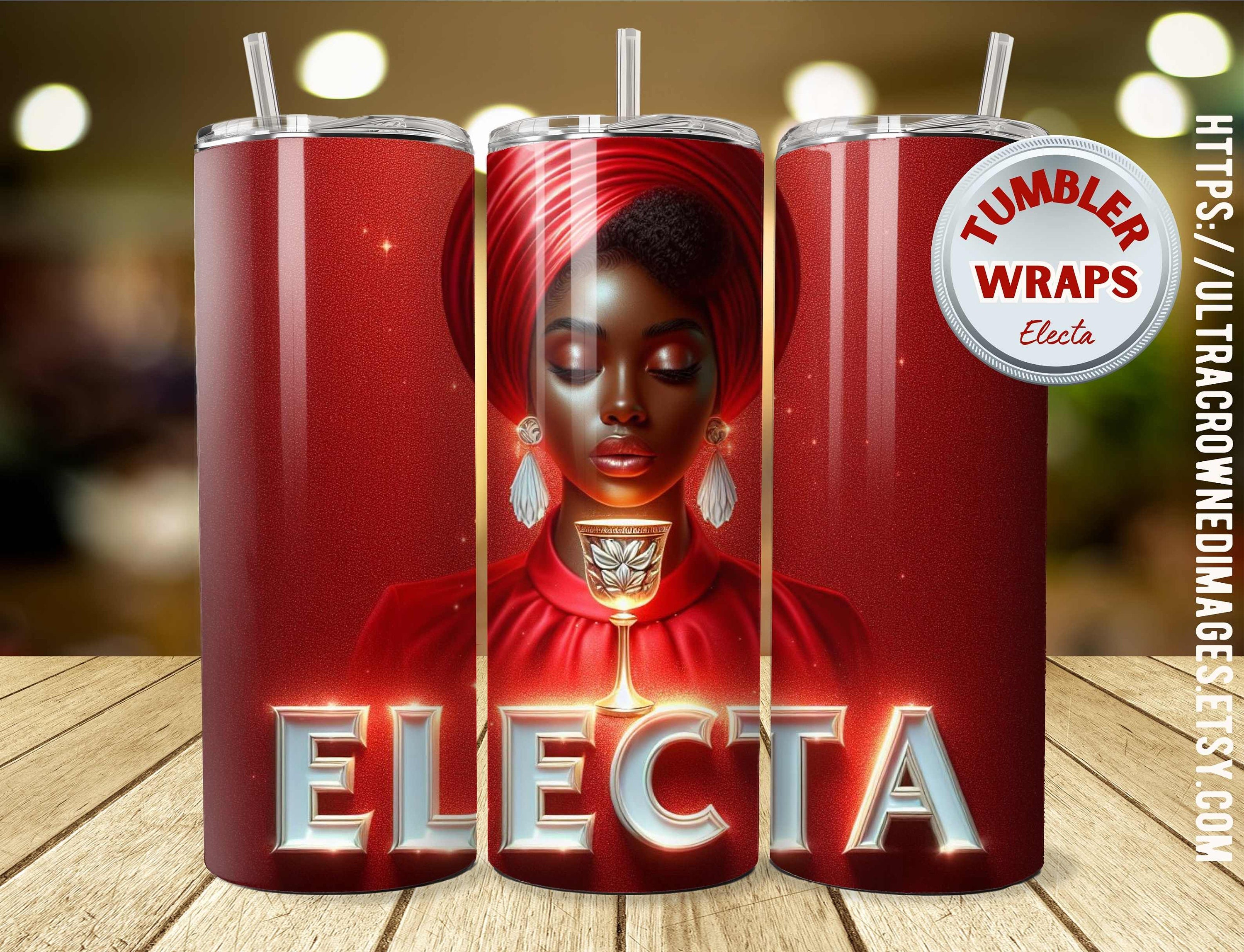 OES Heroines Tumbler Wrap: Adah, Ruth, Martha, Esther, Electa (PNG ...