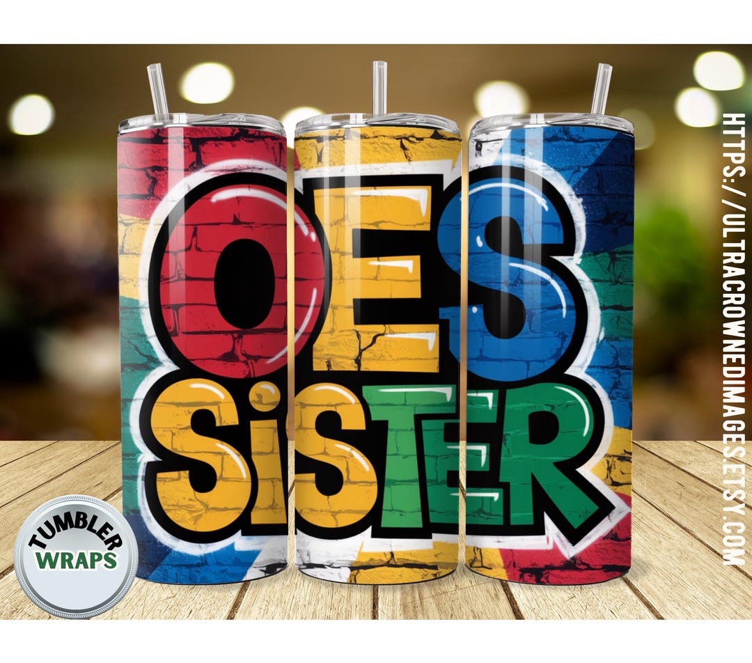 OES Sister Tumbler Wrap: Order of the Eastern Star PNG (digital ...