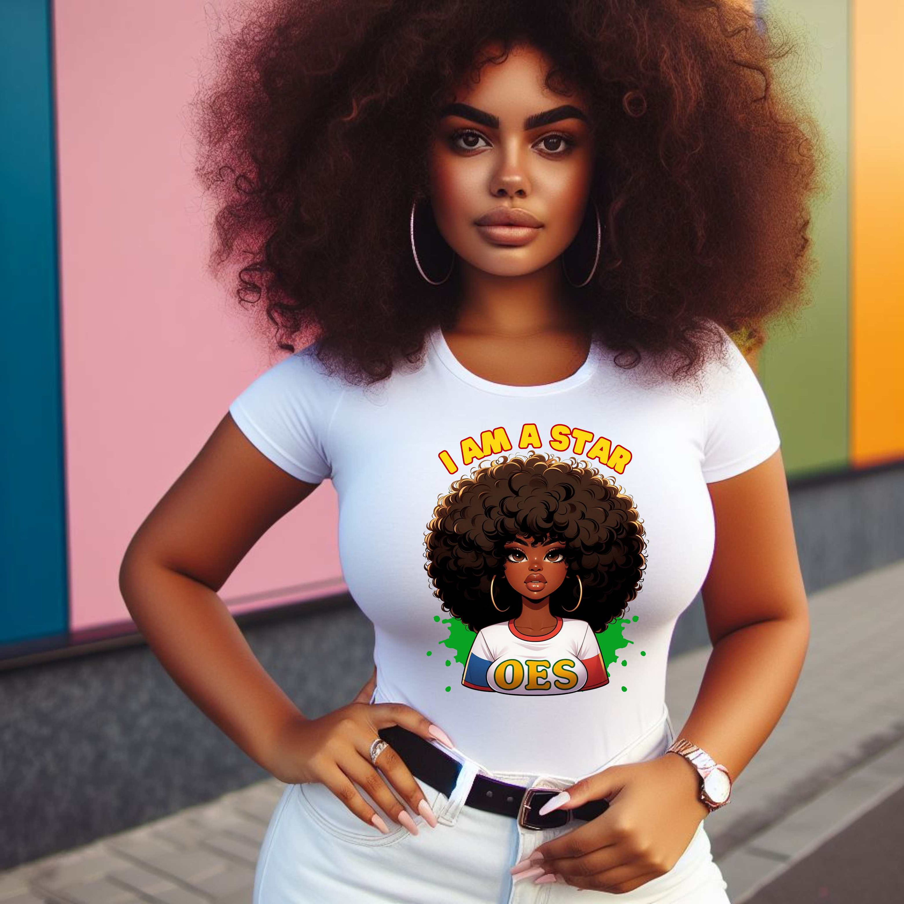 Order of the Eastern Star Clipart: Black Woman With OES Emblems ...