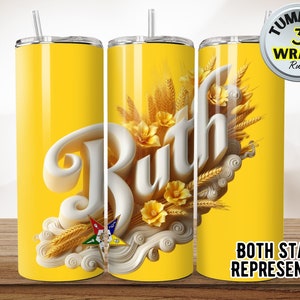 OES Ruth Star Point Tumbler Wrap: Eastern Star PNG (digital Download ...