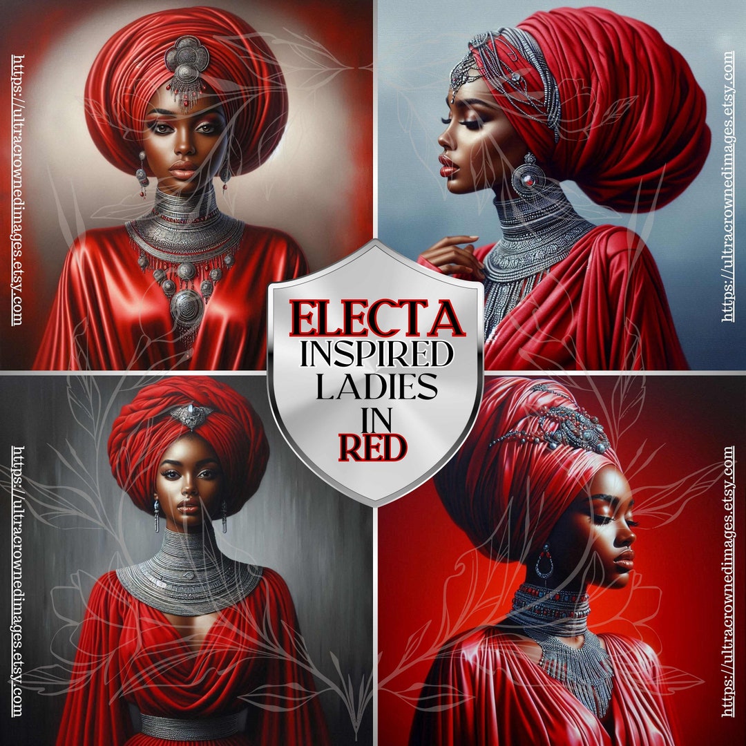 OES Inspired Biblical Ladies PNG: Electa in Red (digital Download) - Etsy