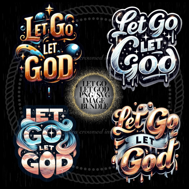 Faith SVG Bundle: Let Go Let God Christian Graphics for Victory, Ready ...