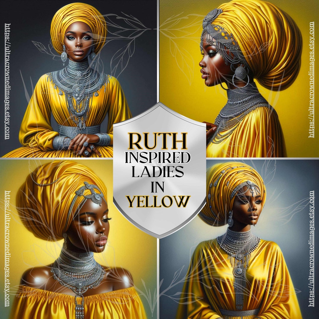 OES Inspired Biblical Ladies Collection | Ruth in Yellow | 4 Digital ...