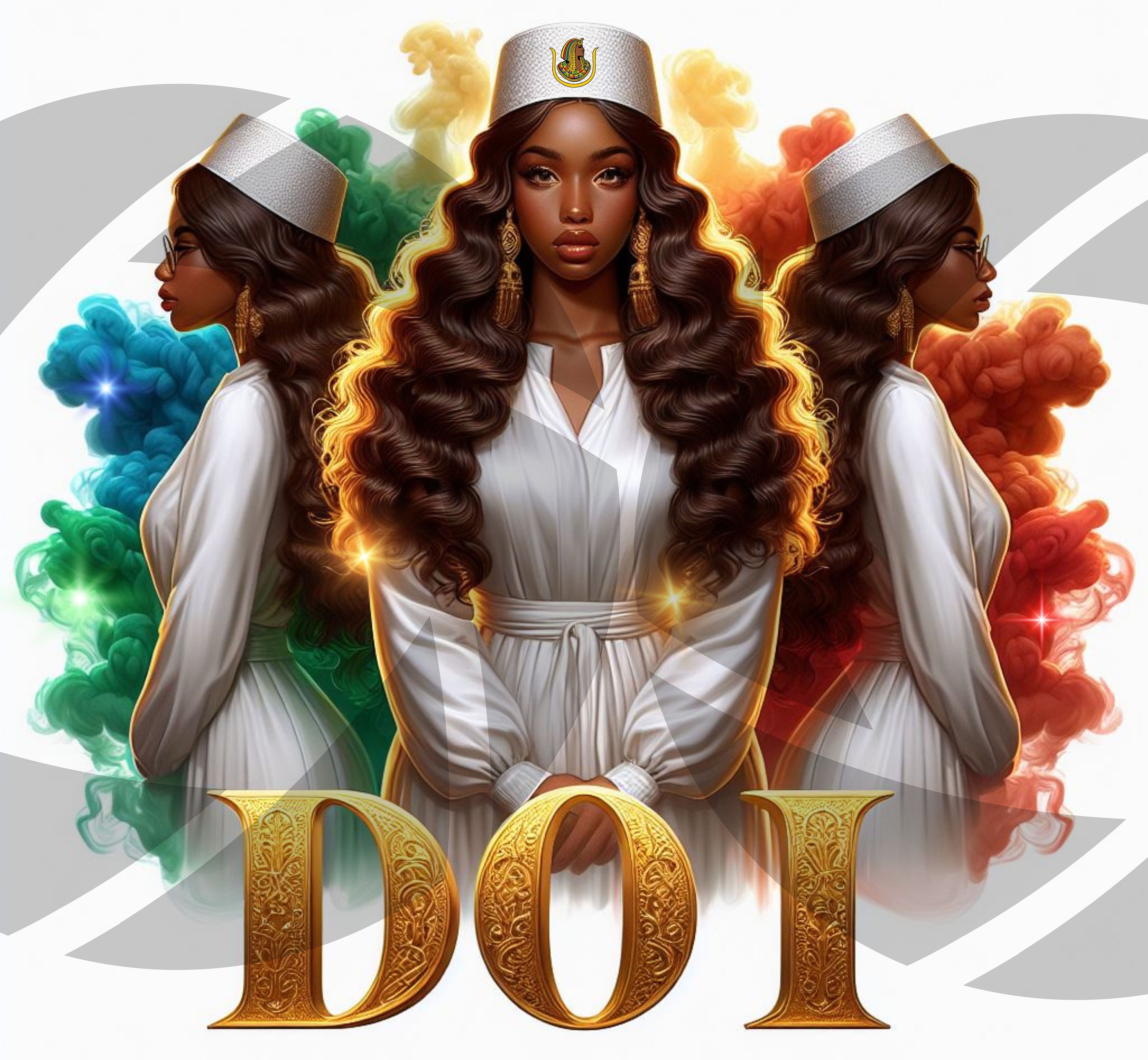 African American Woman With Fez: DOI Portrait, JPG Image Bundle ...