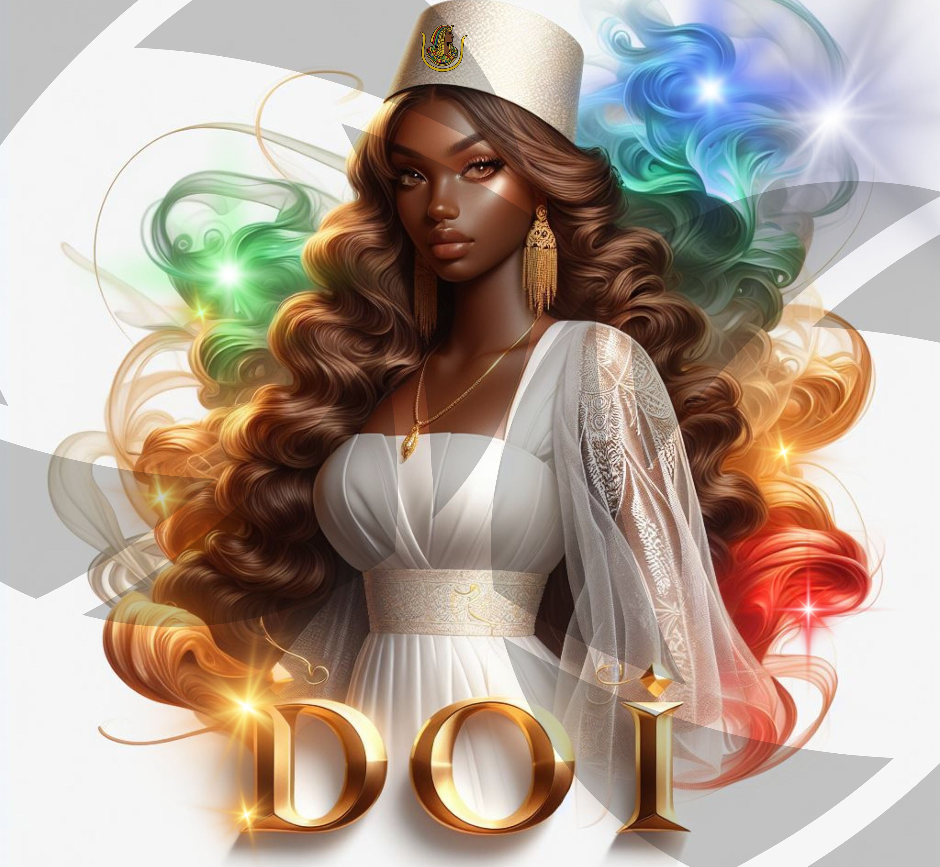 African American Woman With Fez: DOI Portrait, JPG Image Bundle ...