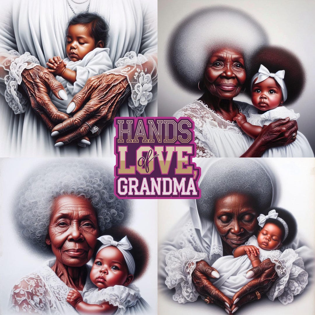 Grandmothers and Children - Sentimental Family My Love Digital Art ...