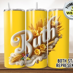 OES Ruth Star Point Tumbler Wrap: Eastern Star PNG (digital Download ...