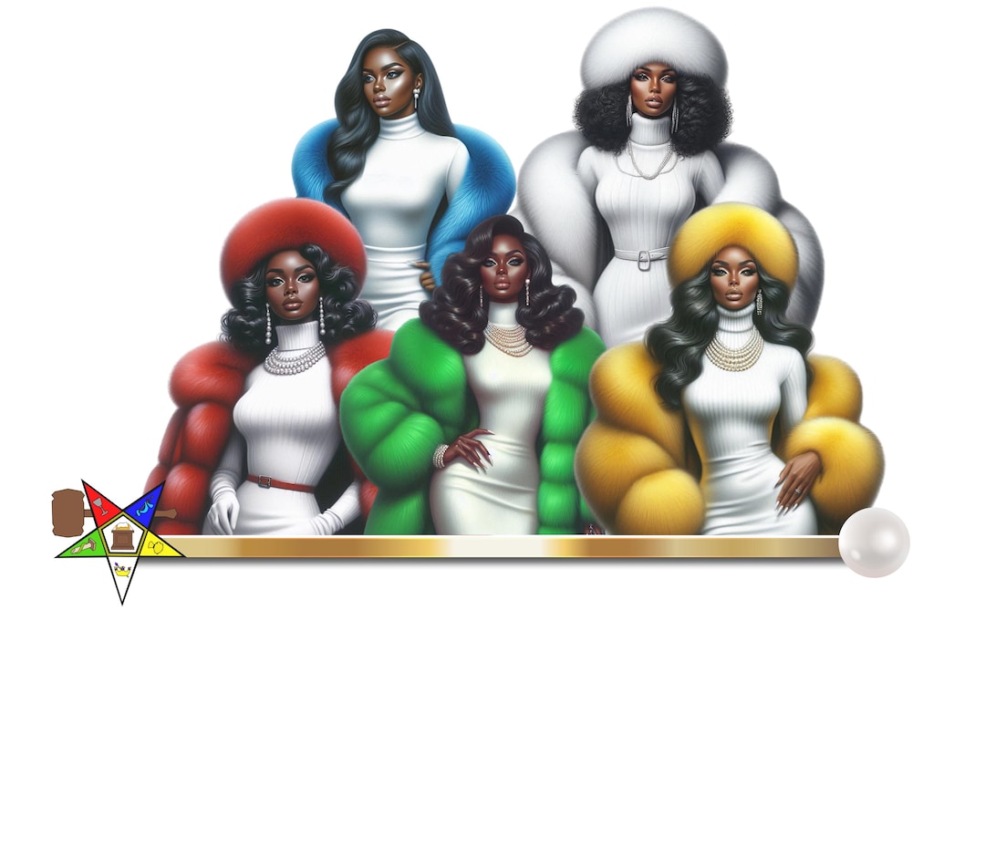 Eastern Star | Beautiful Ladies in Fur PNG Images | OES Image | Adah ...