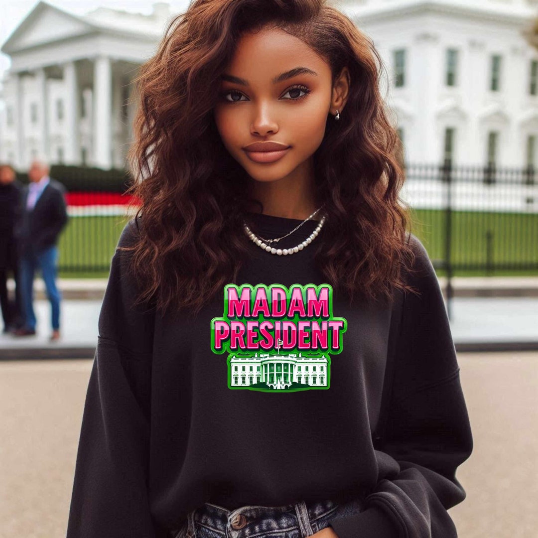 Madam President 2024 Pink Green Whitehouse Svg Png Images With Bonus ...