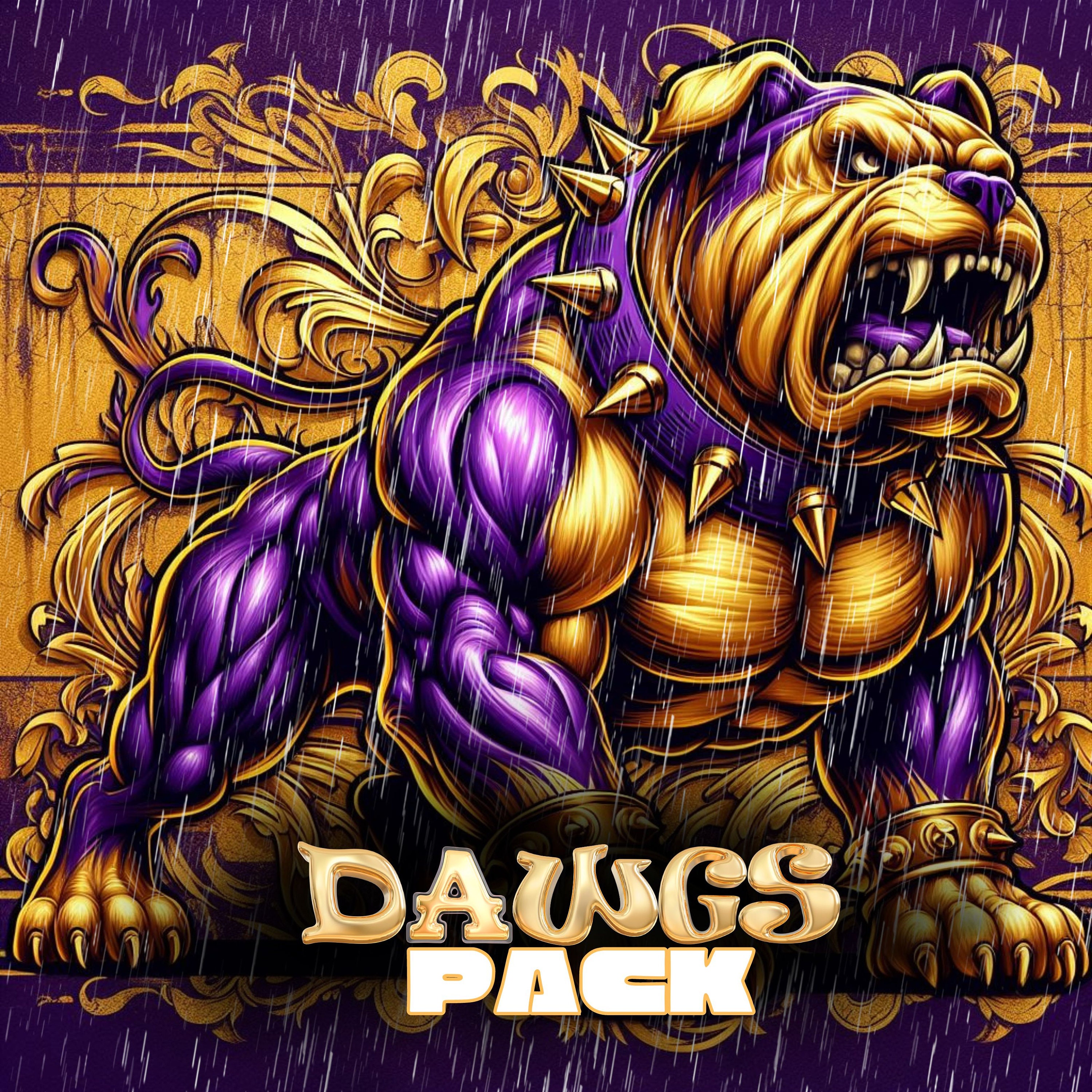 Purple and Gold Dawgs PNG Pack: Fierce Dog Images (digital Download) - Etsy
