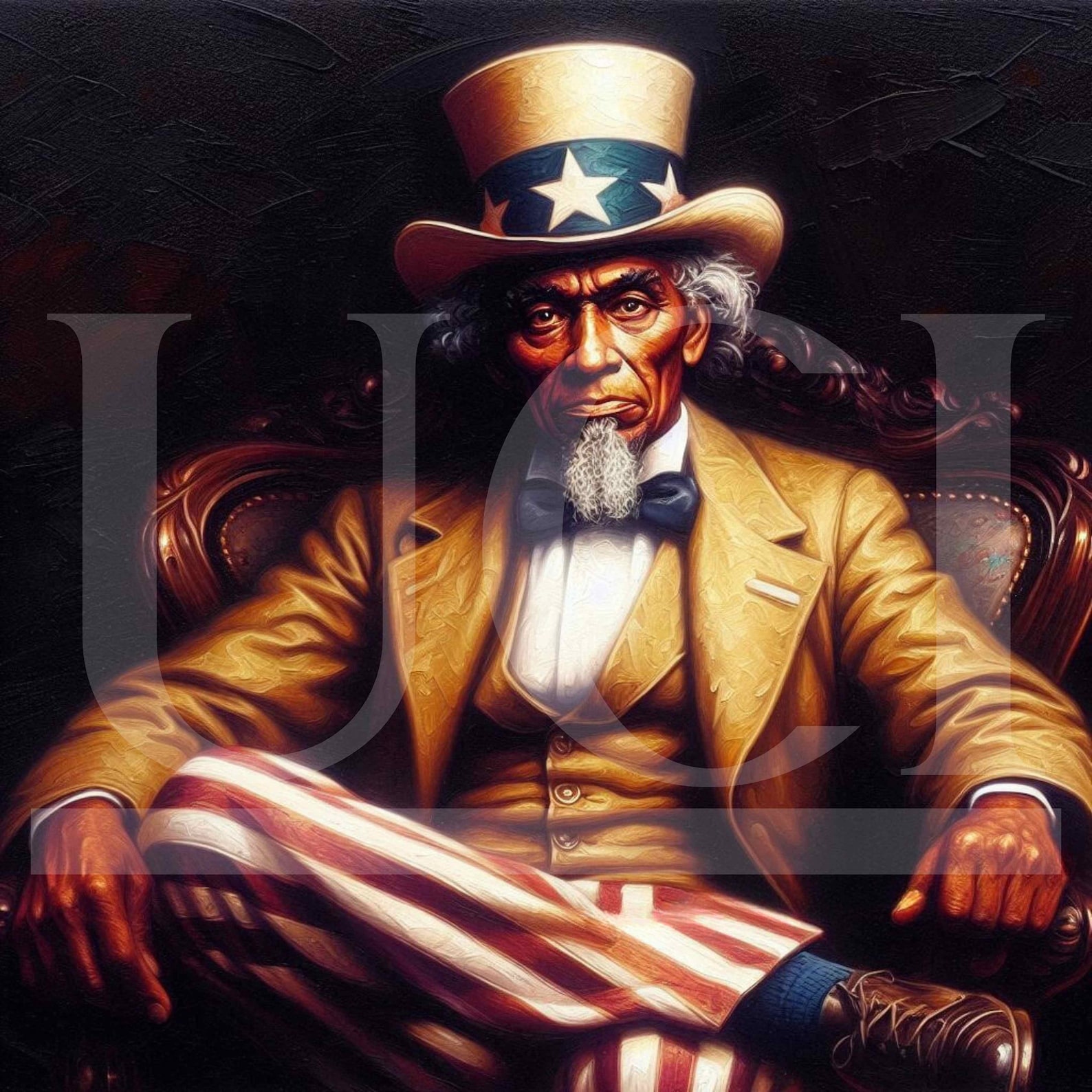 Black Uncle Sam | Patriotic African American Paintings 20+ Historical ...