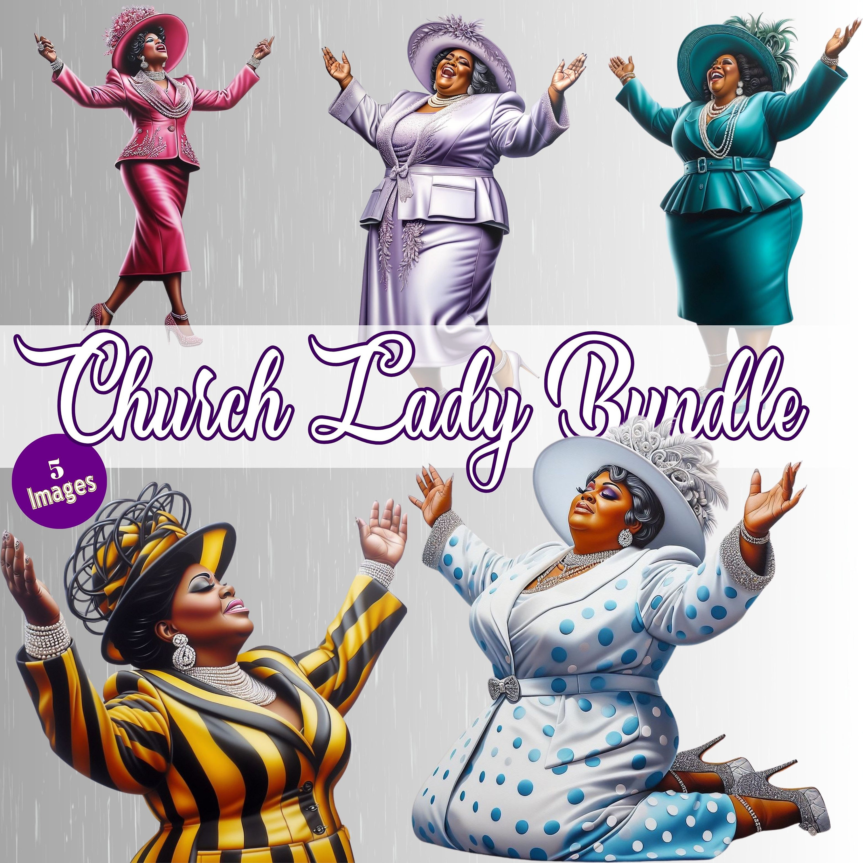Mother's Day Church Lady Art: African American Images (digital Download ...