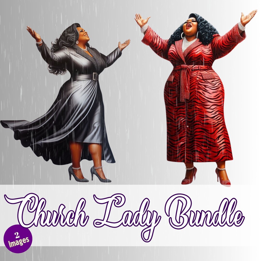 African American Woman Art: Modern Church Lady Bundle (digital Download ...