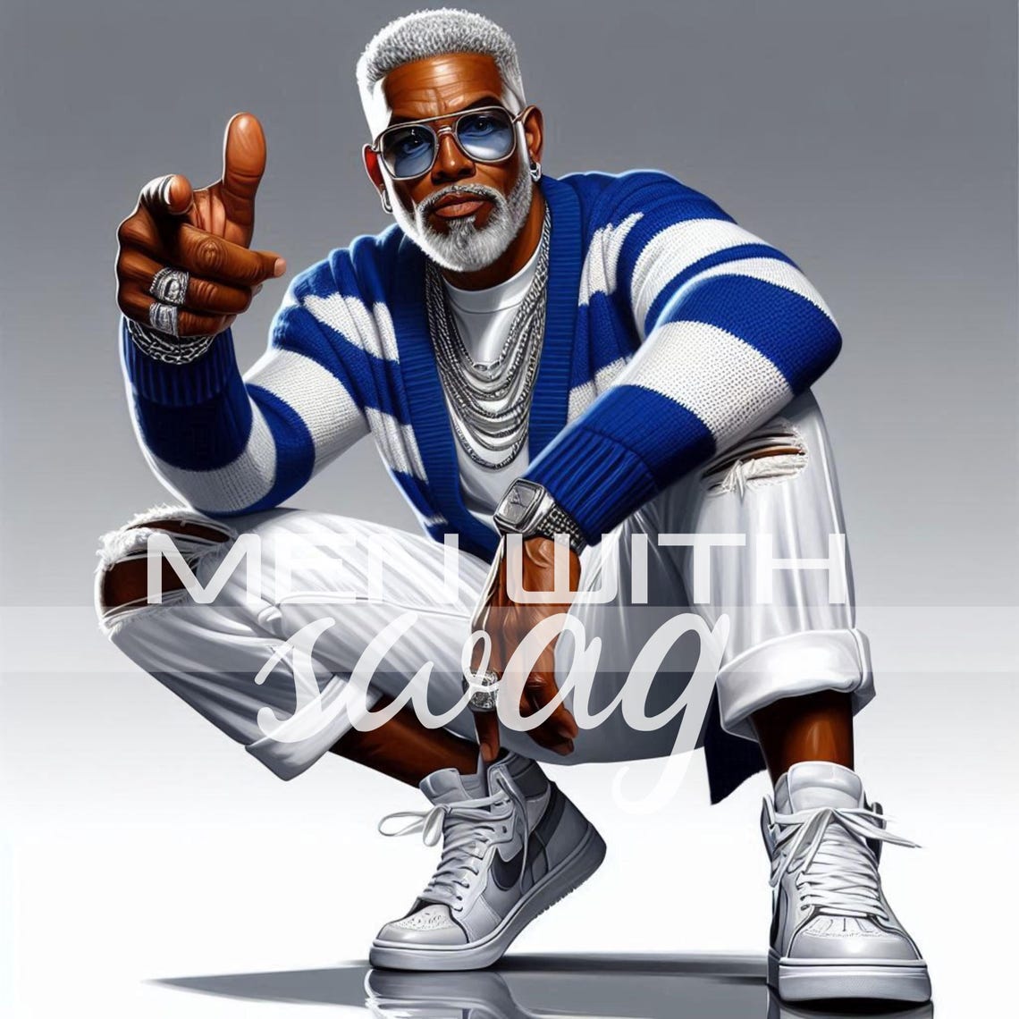 Black Men With Swag PNG Bundle: Luxury Streetwear Digital Art - Etsy