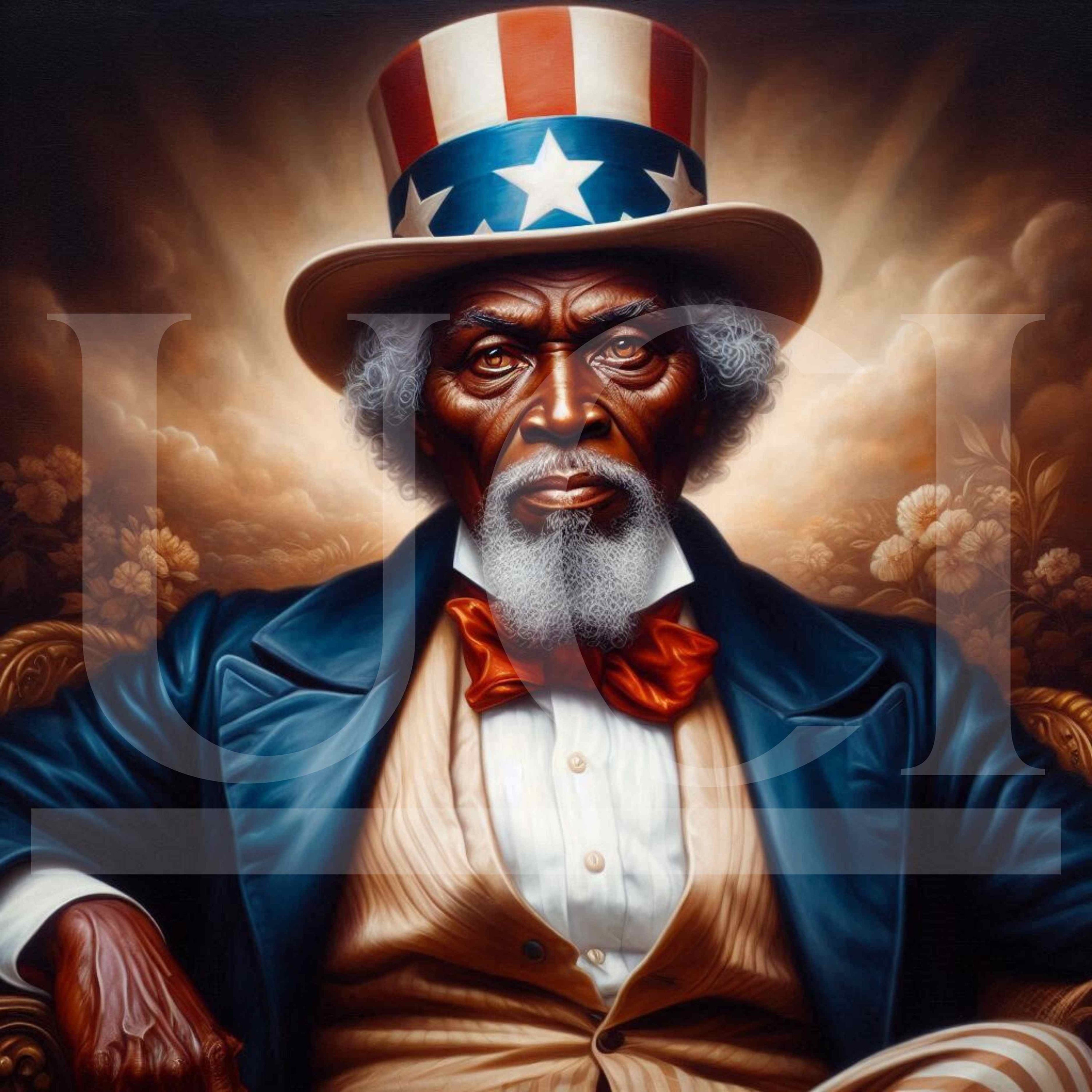 Black Uncle Sam Patriotic African American Paintings 20 Historical ...