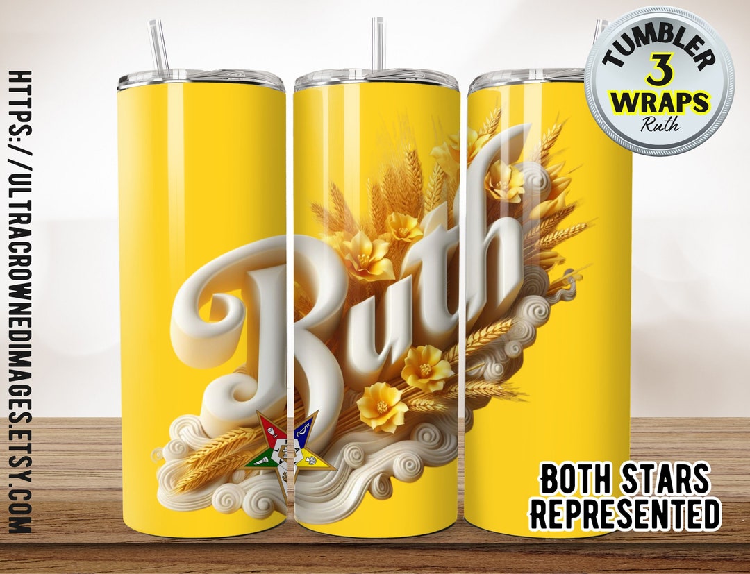 OES Ruth Star Point Tumbler Wrap: Eastern Star PNG (digital Download ...