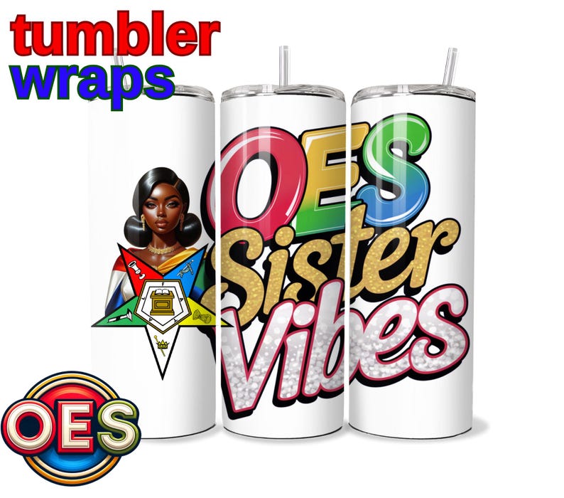 OES Sister Tumbler Wrap: Eastern Star PNG Image (digital Download) - Etsy