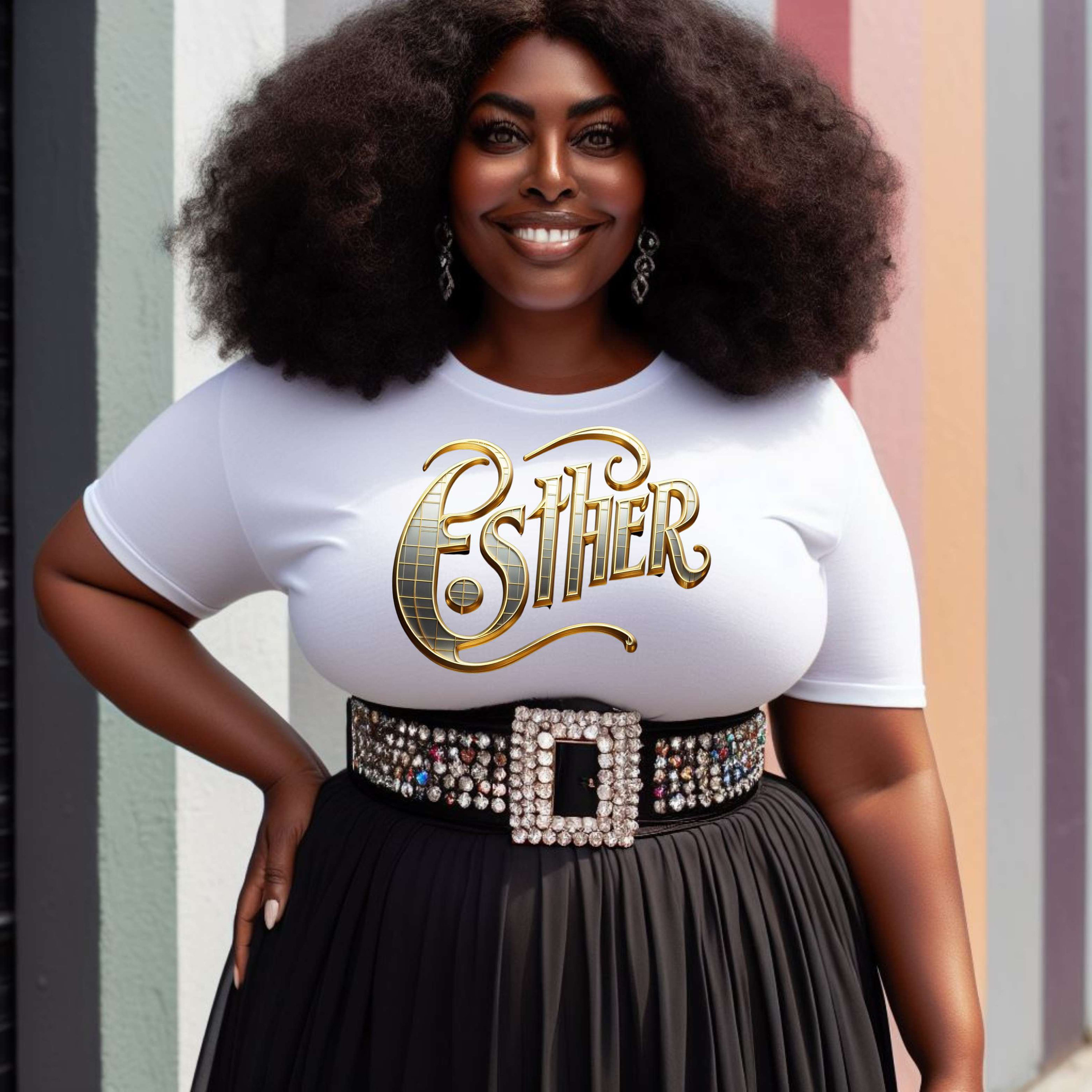 OES Heroine Esther Typography | OES Typography PNG Image | Eastern Star ...