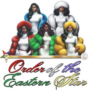 Eastern Star Ladies in Fur PNG Images: OES Star Points (digital ...