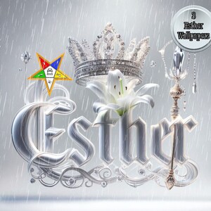 OES Esther Star Point Tumbler Wrap: Eastern Star PNG (digital Download ...