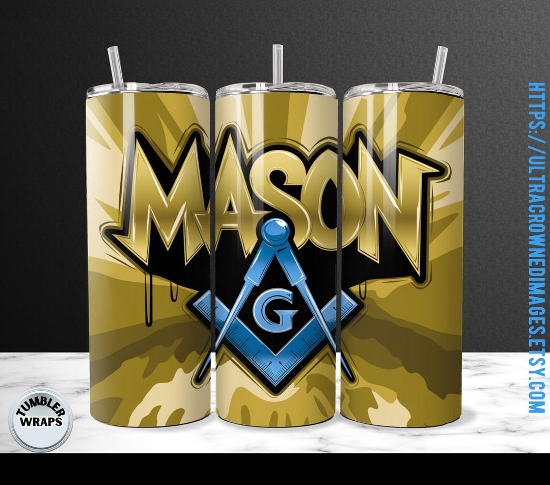Mason Compass Square Tumbler Wrap: Freemason PNG Image (digital ...