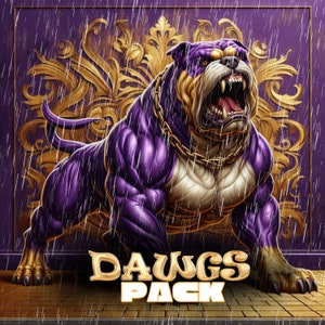 Purple and Gold Dawgs PNG Pack: Fierce Dog Images (digital Download) - Etsy