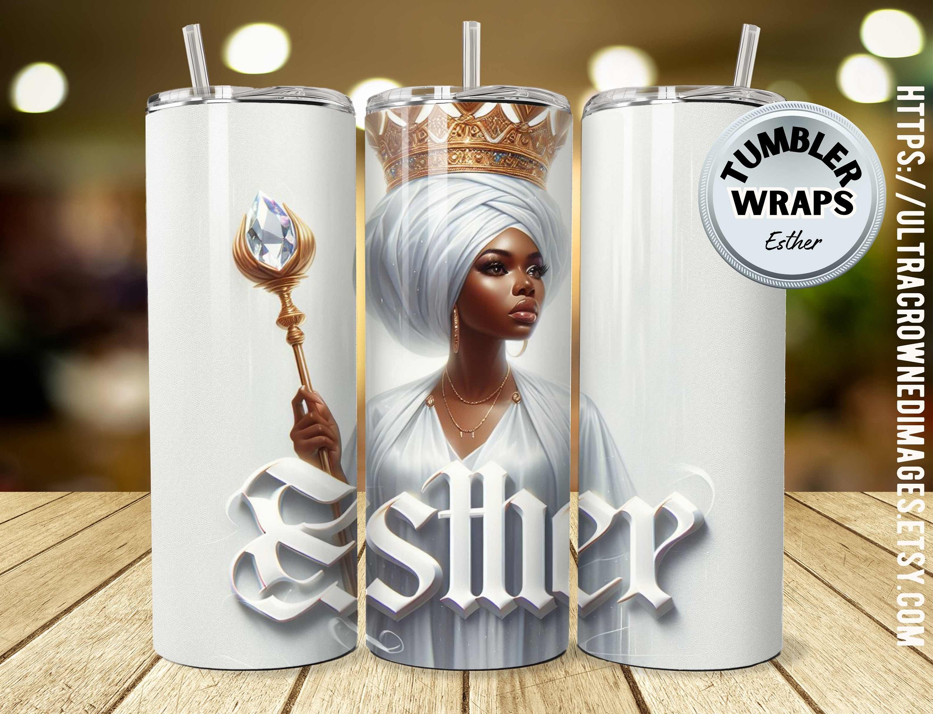 OES Heroines Tumbler Wrap: Adah, Ruth, Martha, Esther, Electa (PNG ...
