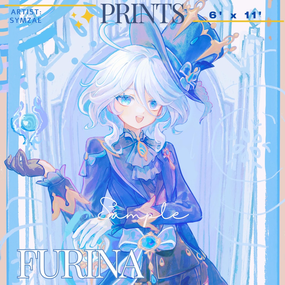Furina Print - Genshin Impact - Etsy