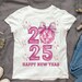 Happy New Year 2025 Png, Disco Ball New Year's PNG, Pink Coquette Bow ...