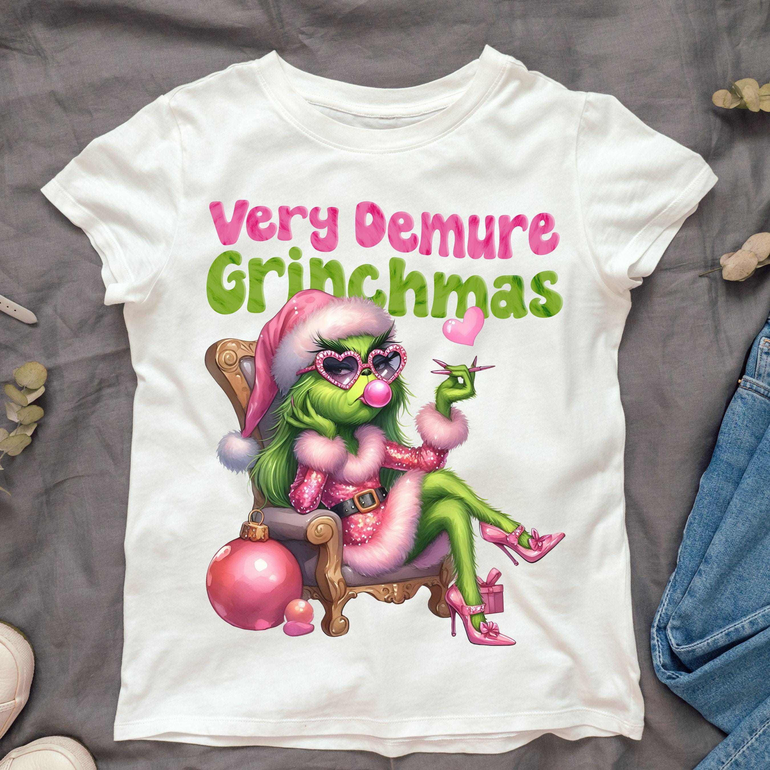 Very Demure Grinchmas, Pink Grinch Blowing Bubble PNG, Mama Grinch Png ...
