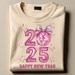 Happy New Year 2025 Png, Disco Ball New Year's PNG, Pink Coquette Bow ...