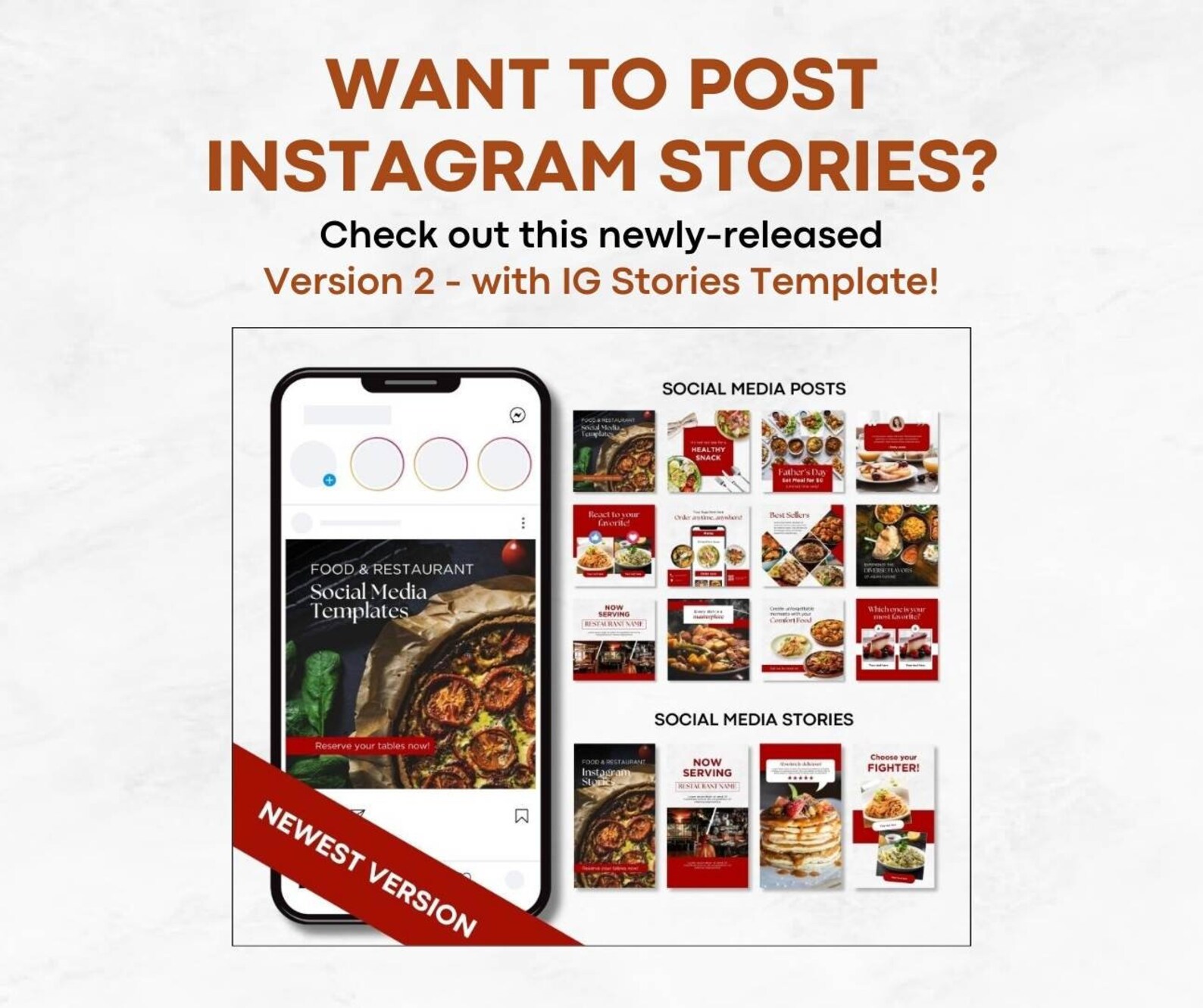 Instagram, Healthy Instagram Template, Canva Template, Editable ...