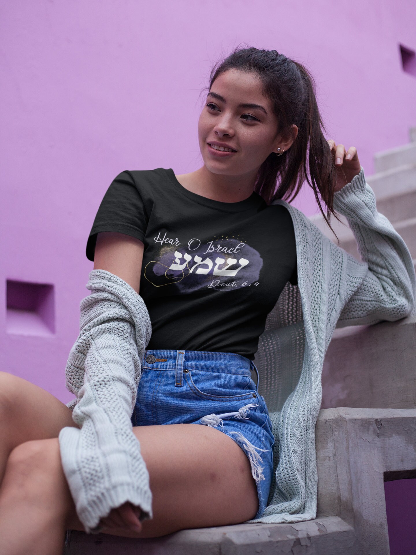 Hebrew Shema, Deuteronomy 6 4, Biblical Tee for Her, Israelite T Shirt ...