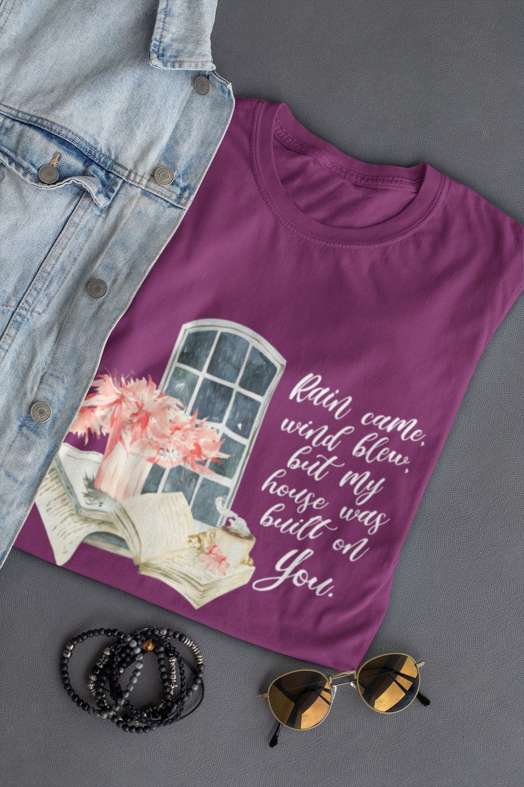 Christ is My Firm Foundation, Worship Song Shirt, Worship Gifts for Her ...