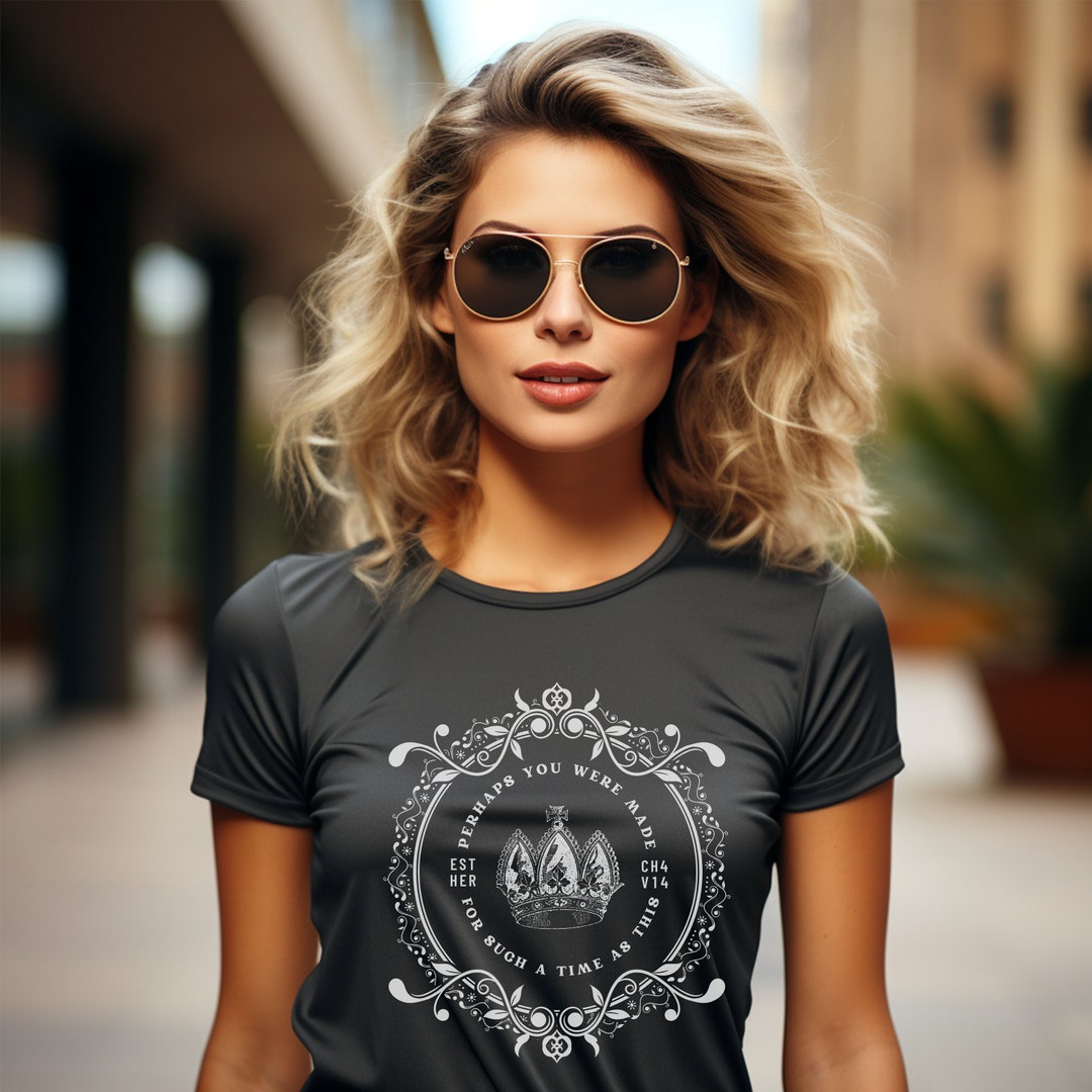 Esther, Bible Story Print, Esther 4 14, We Were Born, Plus Size Faith ...