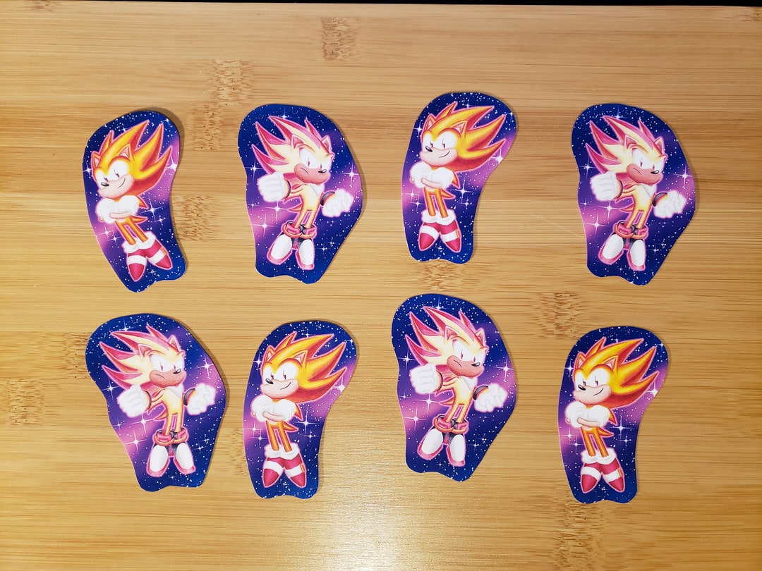 Super Sonic Sticker - Sonic the Hedgehog & Shadow the Hedgehog - Etsy