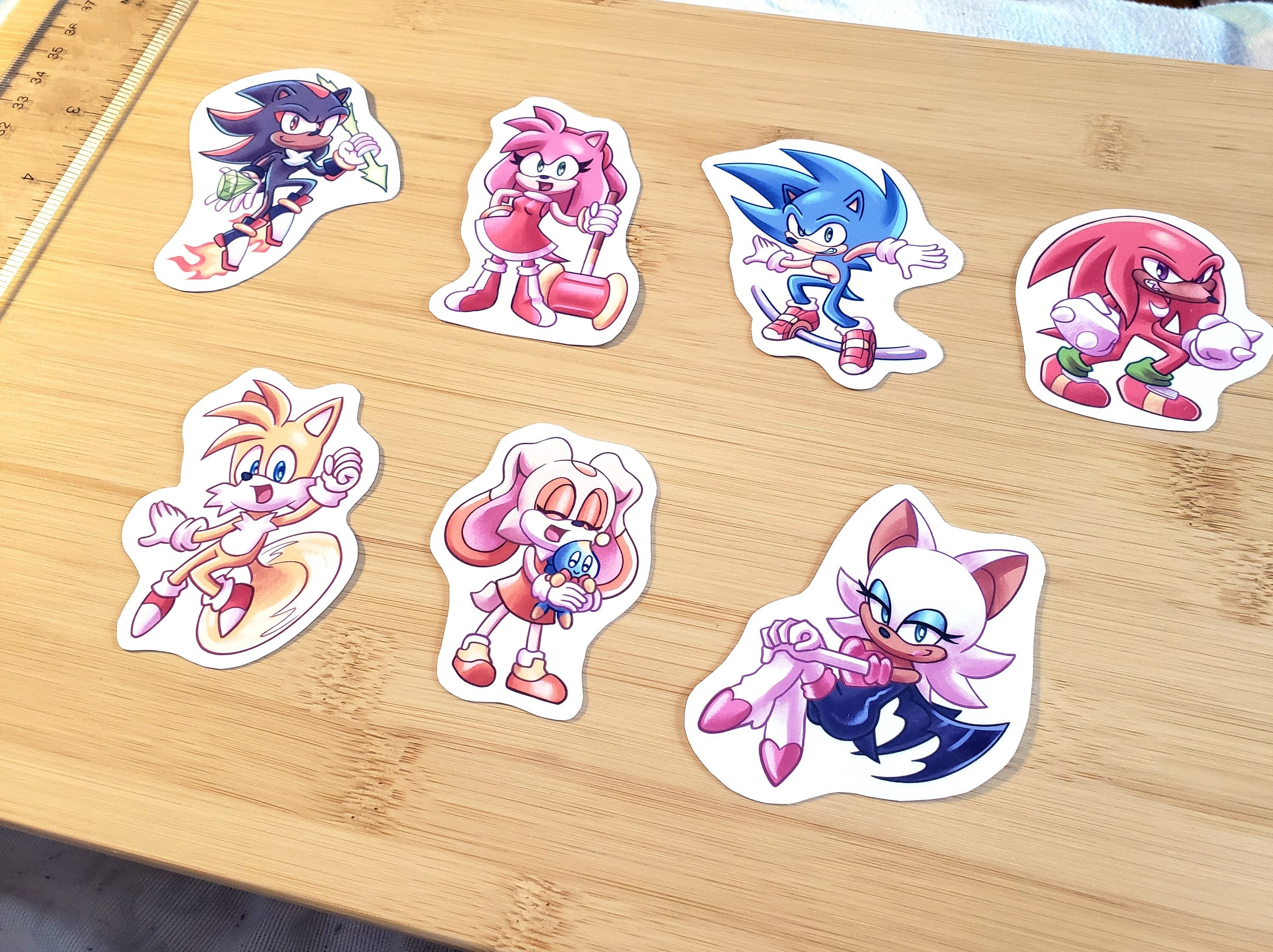Sonic and Friends Stickers Sonic the Hedgehog - Etsy