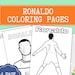 Ronaldo Coloring Pages, Ronaldo Printable for Kids, Portugal Ronaldo ...