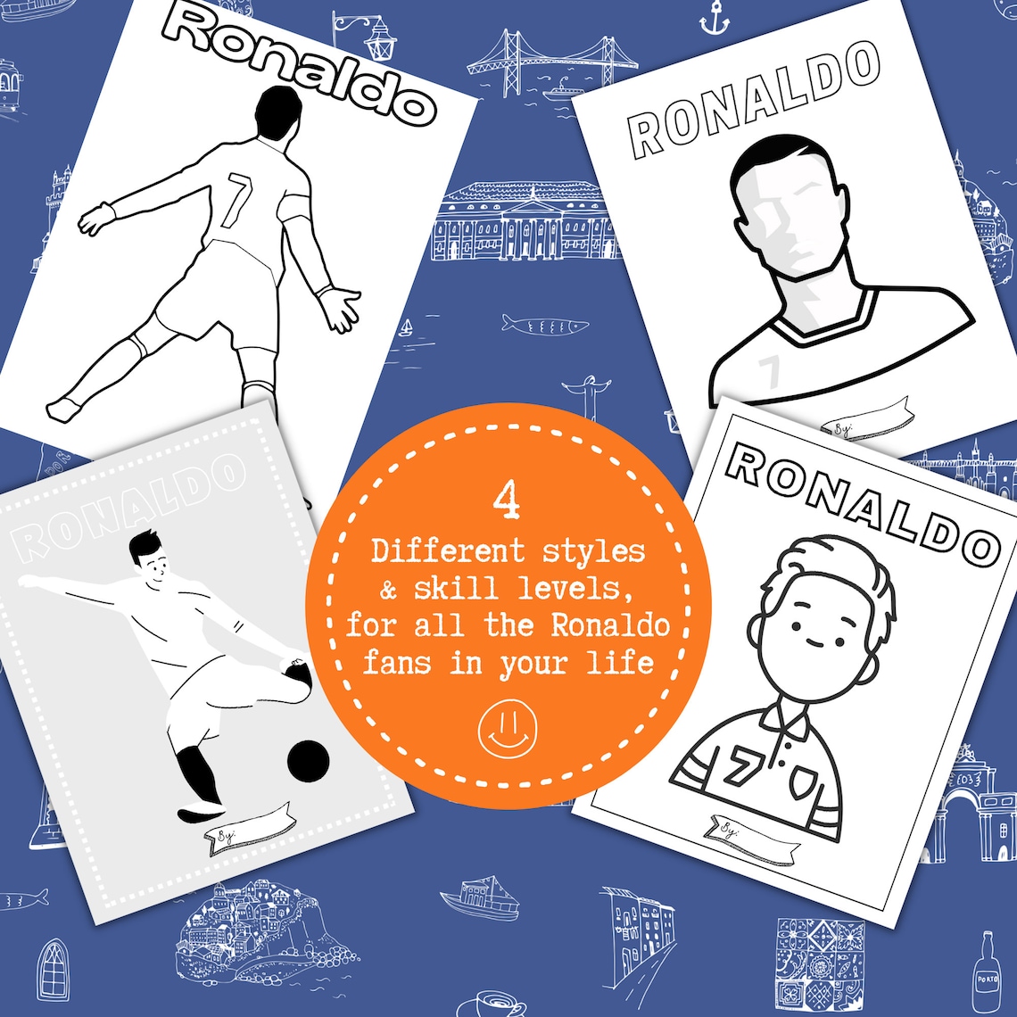 Ronaldo Coloring Pages, Ronaldo Printable for Kids, Portugal Ronaldo ...